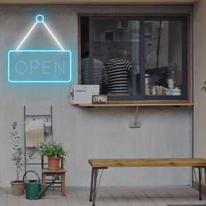 OPEN Neon Signs, Open Sign for Business, USB Open Sign, Hanging Open ...