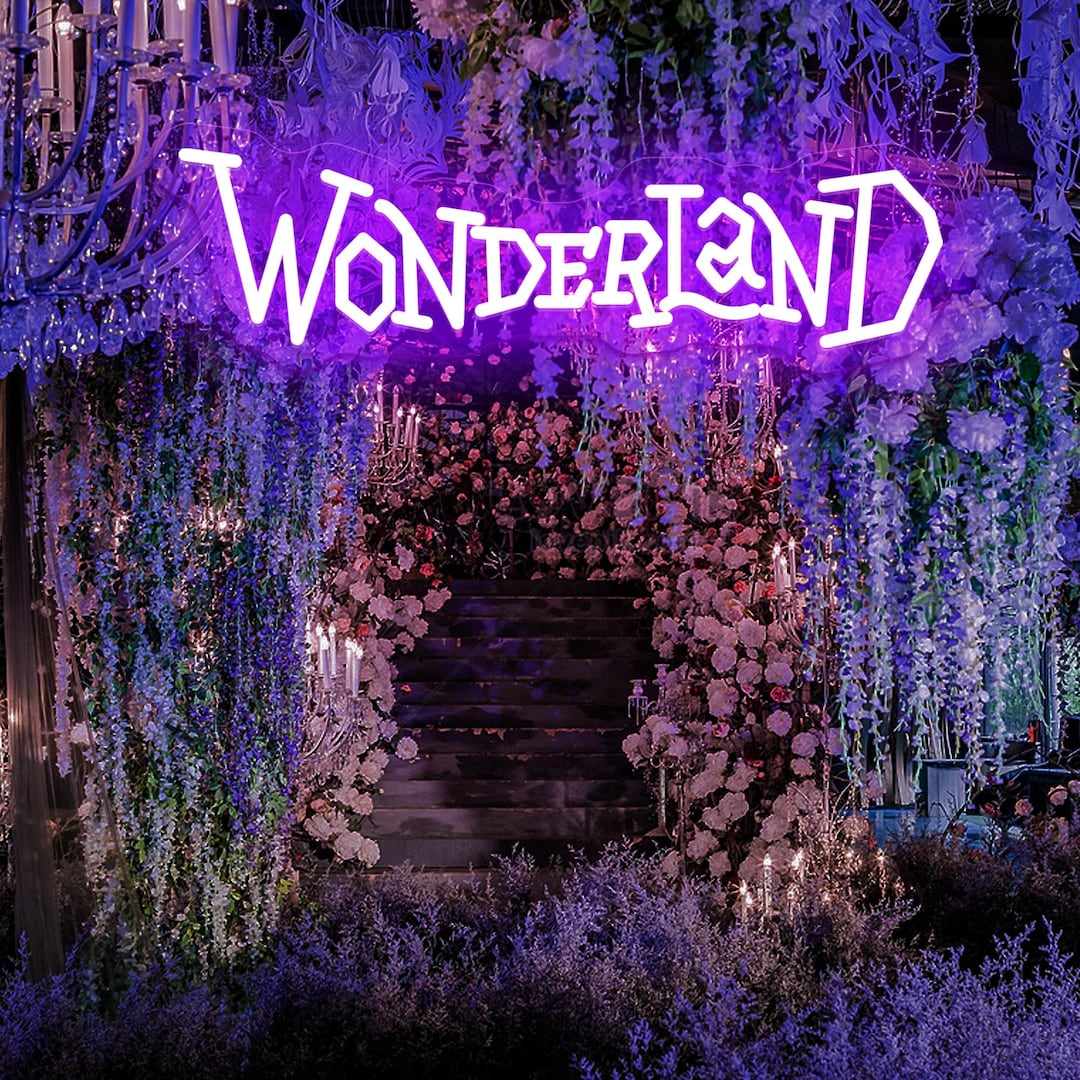 Wonderland Neon Sign, Wonderland Led Signs, Neon Sign Custom, Kids Room ...