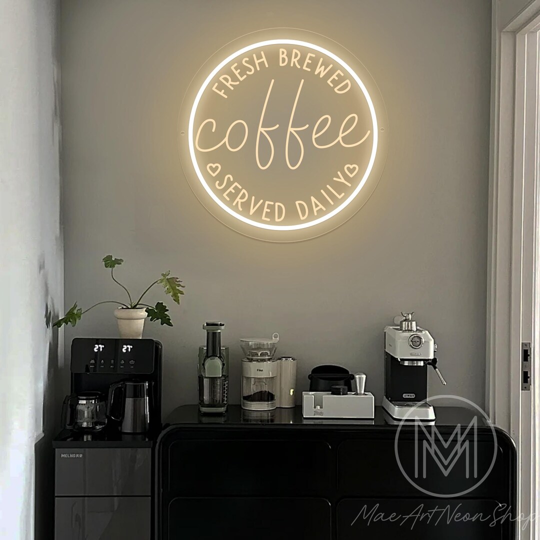 Coffee Neon Sign,usb Light up Sign,coffee Bar Decor,coffee Shop Wall ...