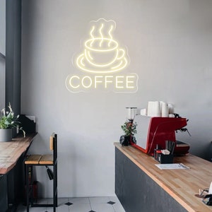 Coffee Neon Sign, Neon Coffee Sign, Led Sign for Coffee Shop Opening ...