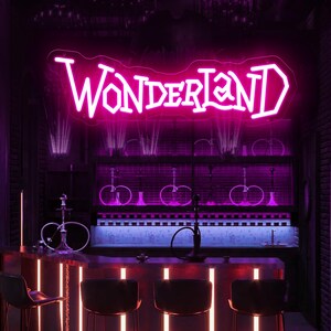 Wonderland Neon Sign, Wonderland Led Signs, Neon Sign Custom, Kids Room ...