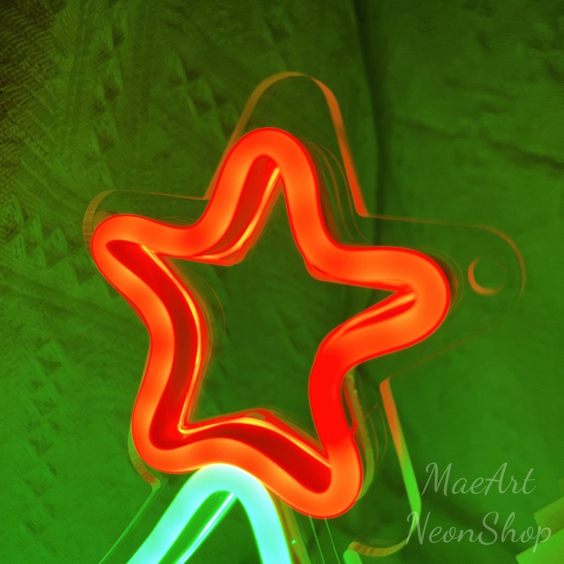 Christmas Themed Christmas Tree LED Neon Light-merry Christmas - Etsy