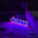Toilets Arrow Washroom Neon Sign | Restroom LED Neon Sign | Restroom ...
