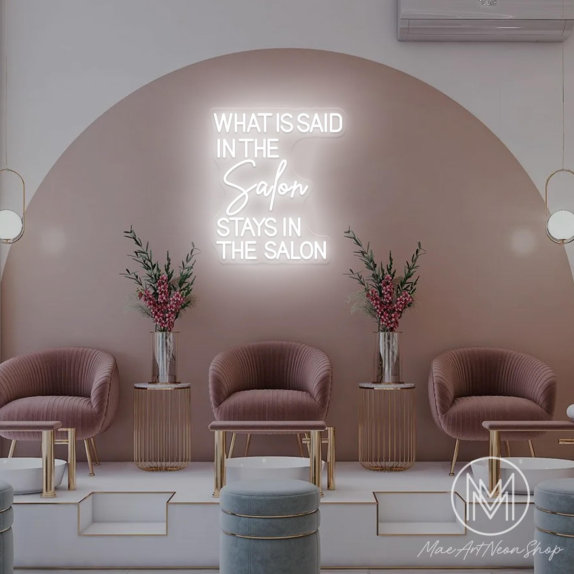 What is Said in the Salon Stays in the Salon Neon Sign Beauty Neon Sign ...