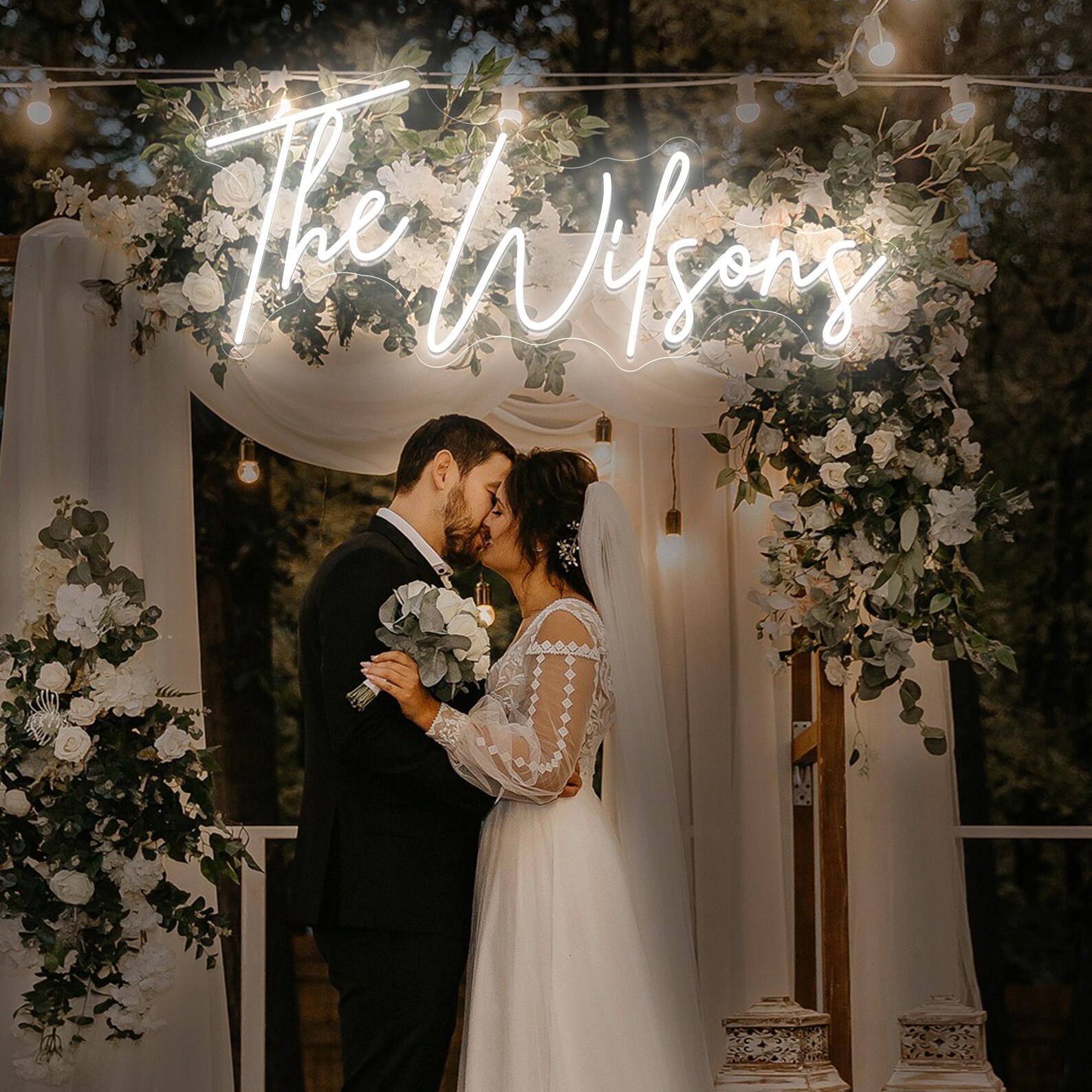 Wedding Custom Neon Sign Couple Name Neon Sign Custom Wedding Neon Sign ...