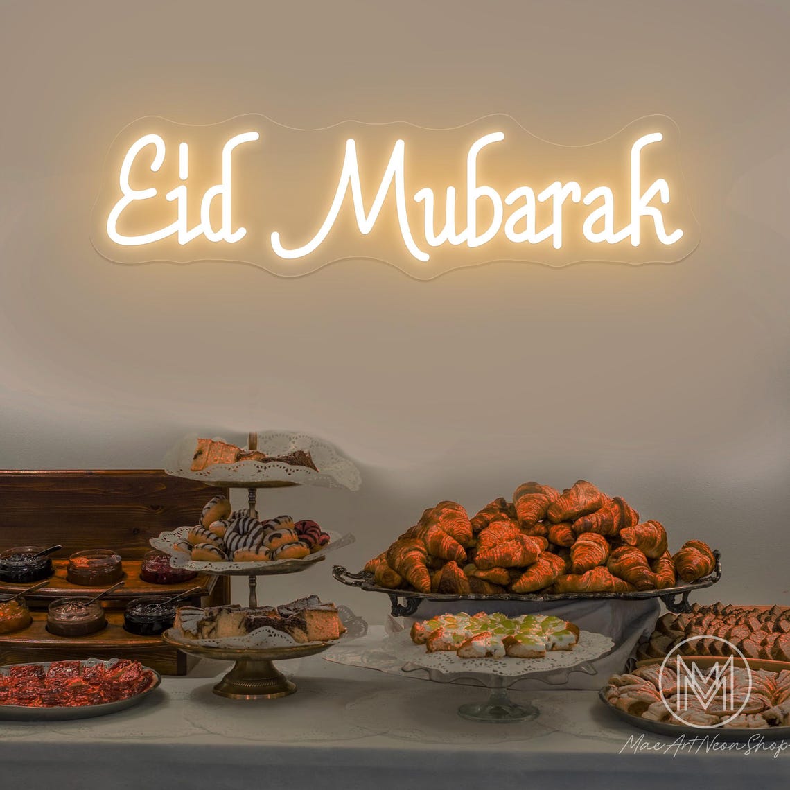 Eid Mubarak Neon Sign Custom Holidays Neon Sign Ramadan Mubarak Led ...
