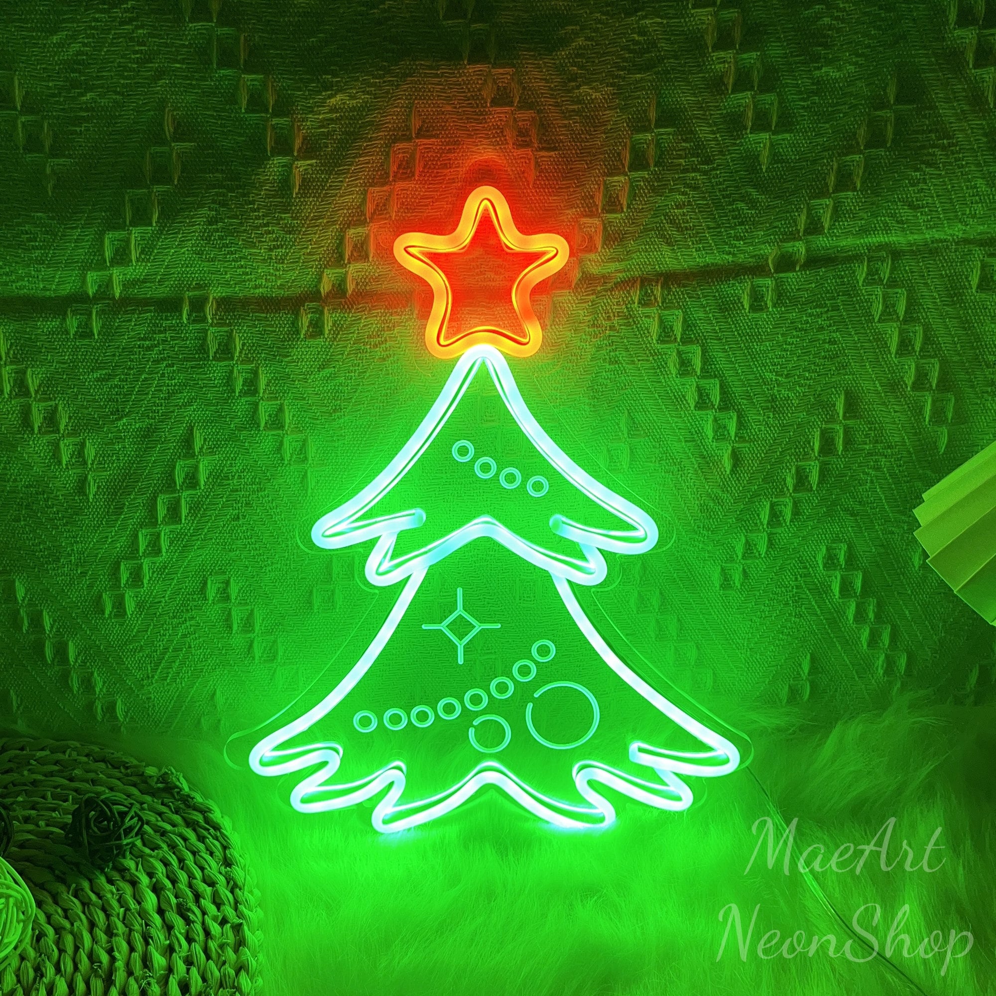 Christmas Themed Christmas Tree LED Neon Light-merry Christmas - Etsy
