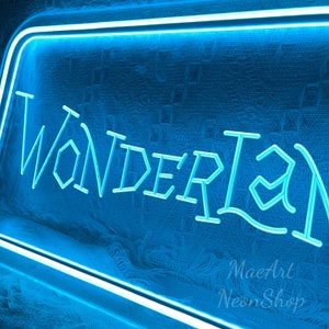 Wonderland Led Sign, Neon Sign Bedroom, Party Decor Sign, Wonderland ...