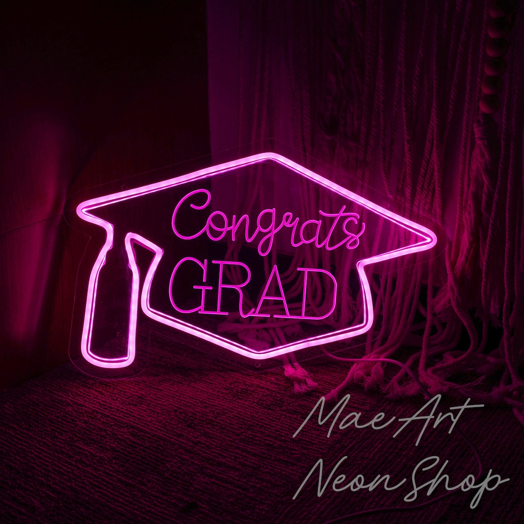 Graduation Neon Sign Custom, Graduation Neon Light USB, Graduation ...