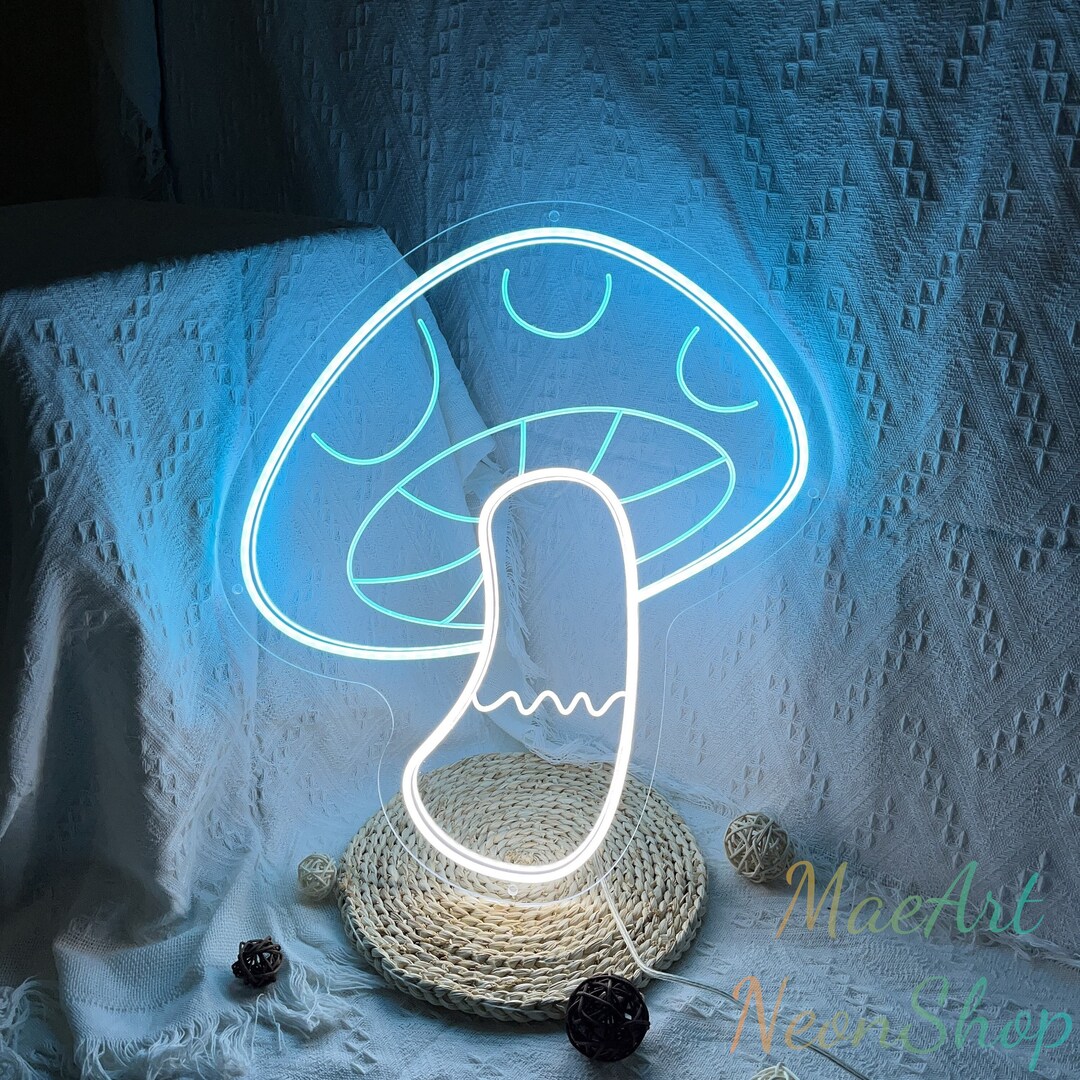 Mushroom LED Neon Sign Mushroom Gift Wall Light Decor - Etsy