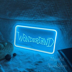 Wonderland Led Sign, Neon Sign Bedroom, Party Decor Sign, Wonderland ...