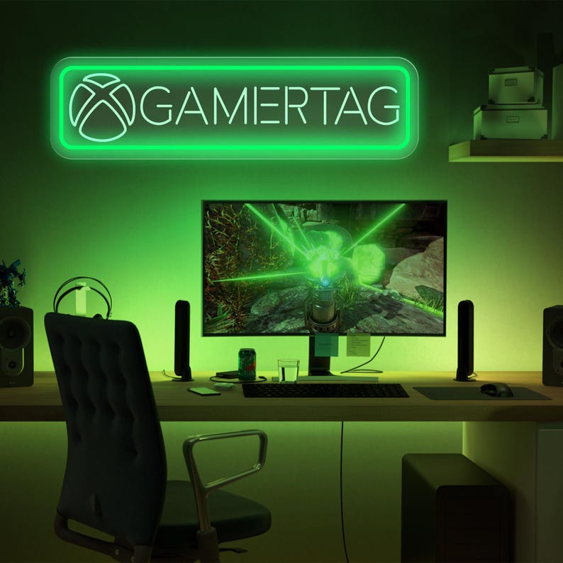 Custom Gamer Neon Sign,usb Light up Sign,gamer Tag Sign, Game Room ...