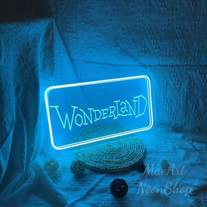 Wonderland Led Sign, Neon Sign Bedroom, Party Decor Sign, Wonderland ...