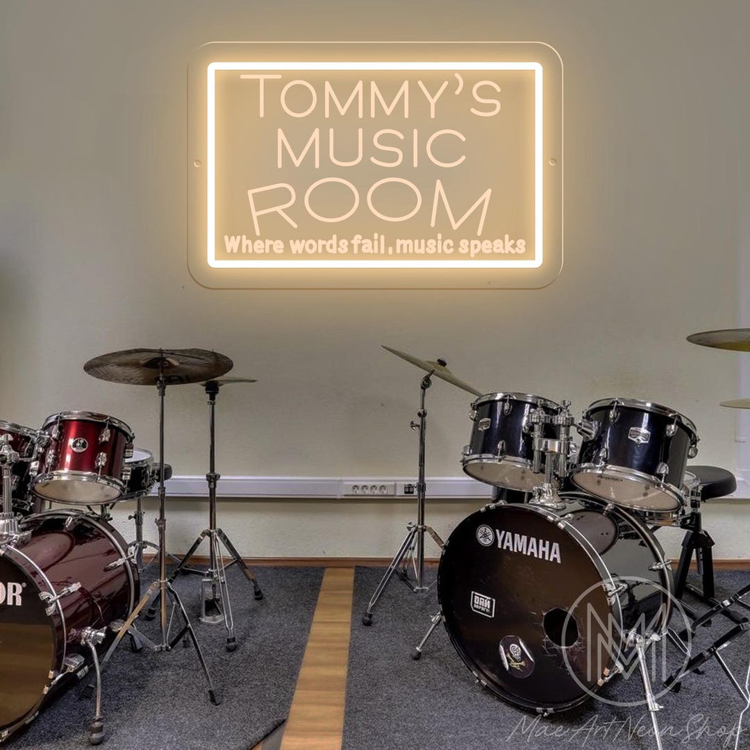 Custom Music Room Sign, Music Sign, Music Room Decor, Gift for Musician ...
