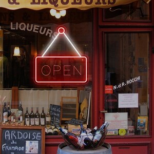 OPEN Neon Signs, Open Sign for Business, USB Open Sign, Hanging Open ...