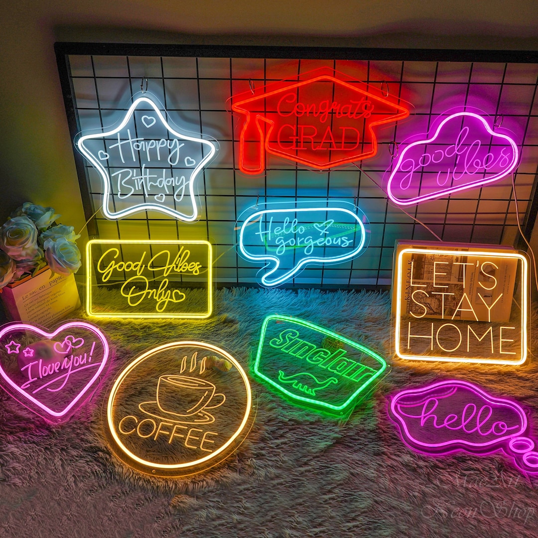 3D Engrave Art Sign | Neon Signs Mini Neon Sign | USB Led Light Sign ...