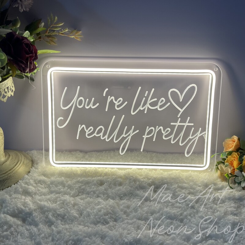 Pink Neon Sign - Etsy