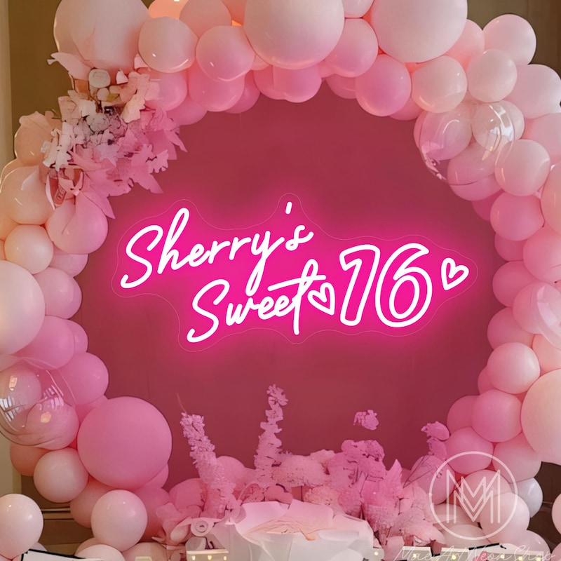 Custom Sweet 16 Neon - Etsy