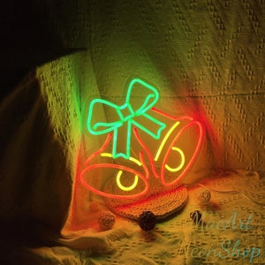 Christmas Bell Neon Sign, Christmas Led Sign, Jingle Bell Christmas ...