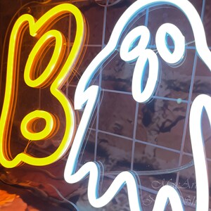Boo Halloween Neon Sign, Halloween Decor Indoor for Home, Halloween LED ...