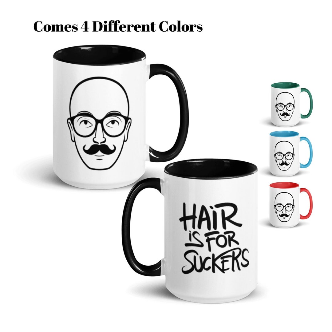 Bald and Bold: Sip Joy With Our Hilarious 'hair is for - Etsy