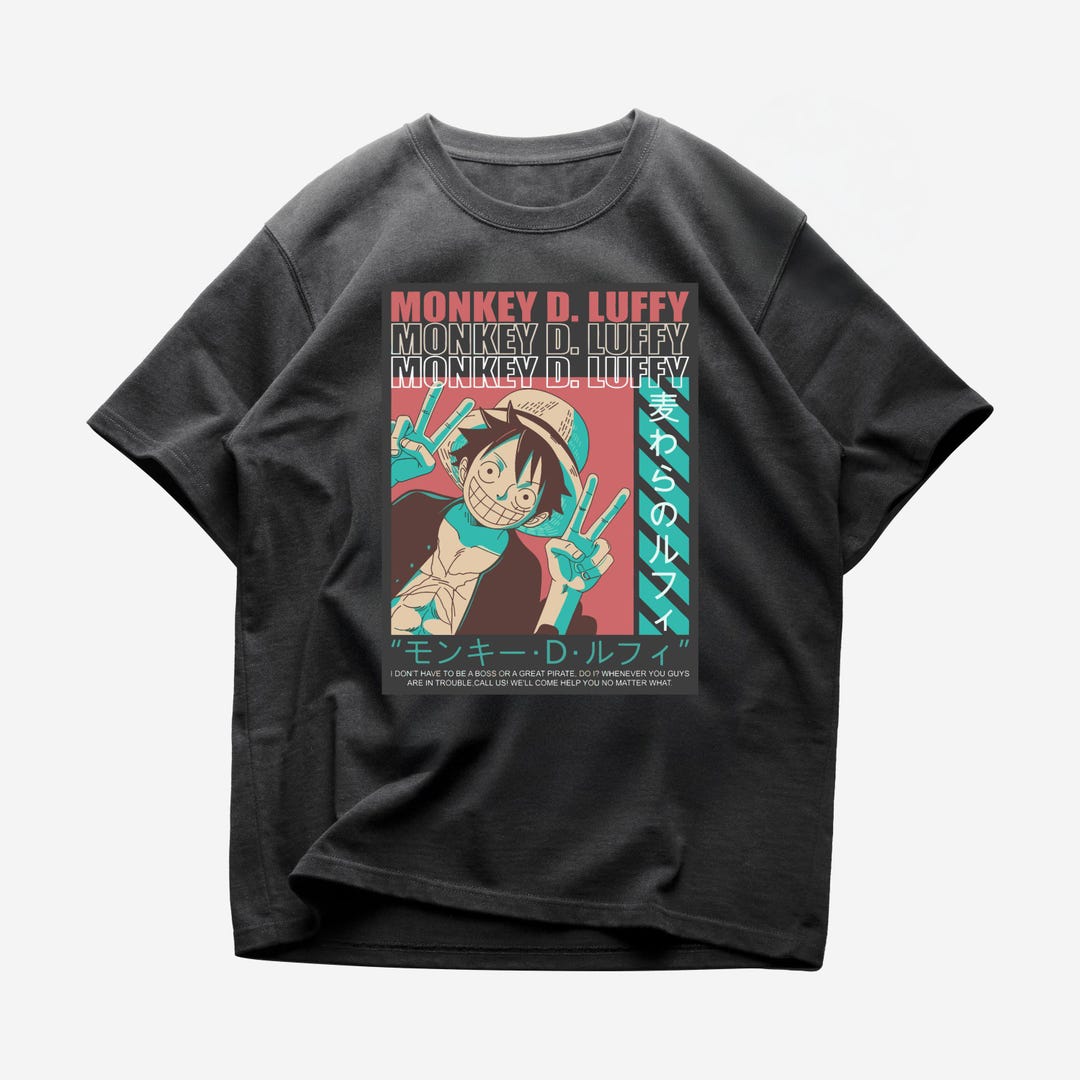 One Piece Shirt Monkey D Luffy Shirt A240, Anime Shirt, Luffy Design ...