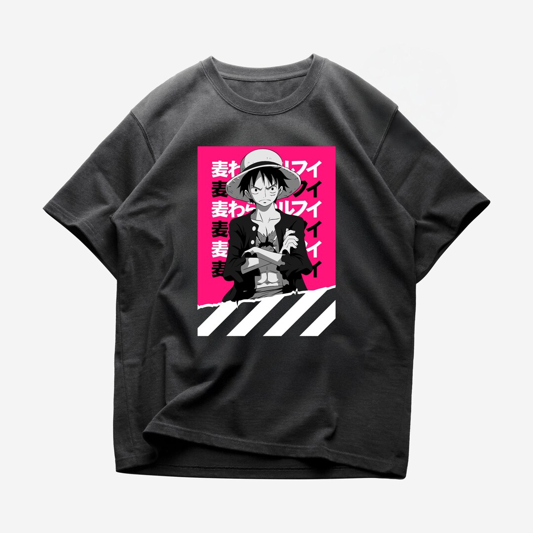 Monkey D Luffy T-shirt, Anime Shirt, One Piece Graphic Tee, Casual ...