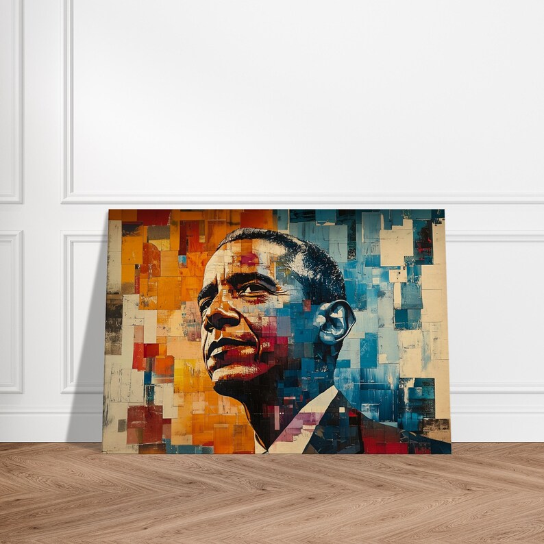 Barack Obama Pop Art - Bold Presidential Museum-grade Canvas ...