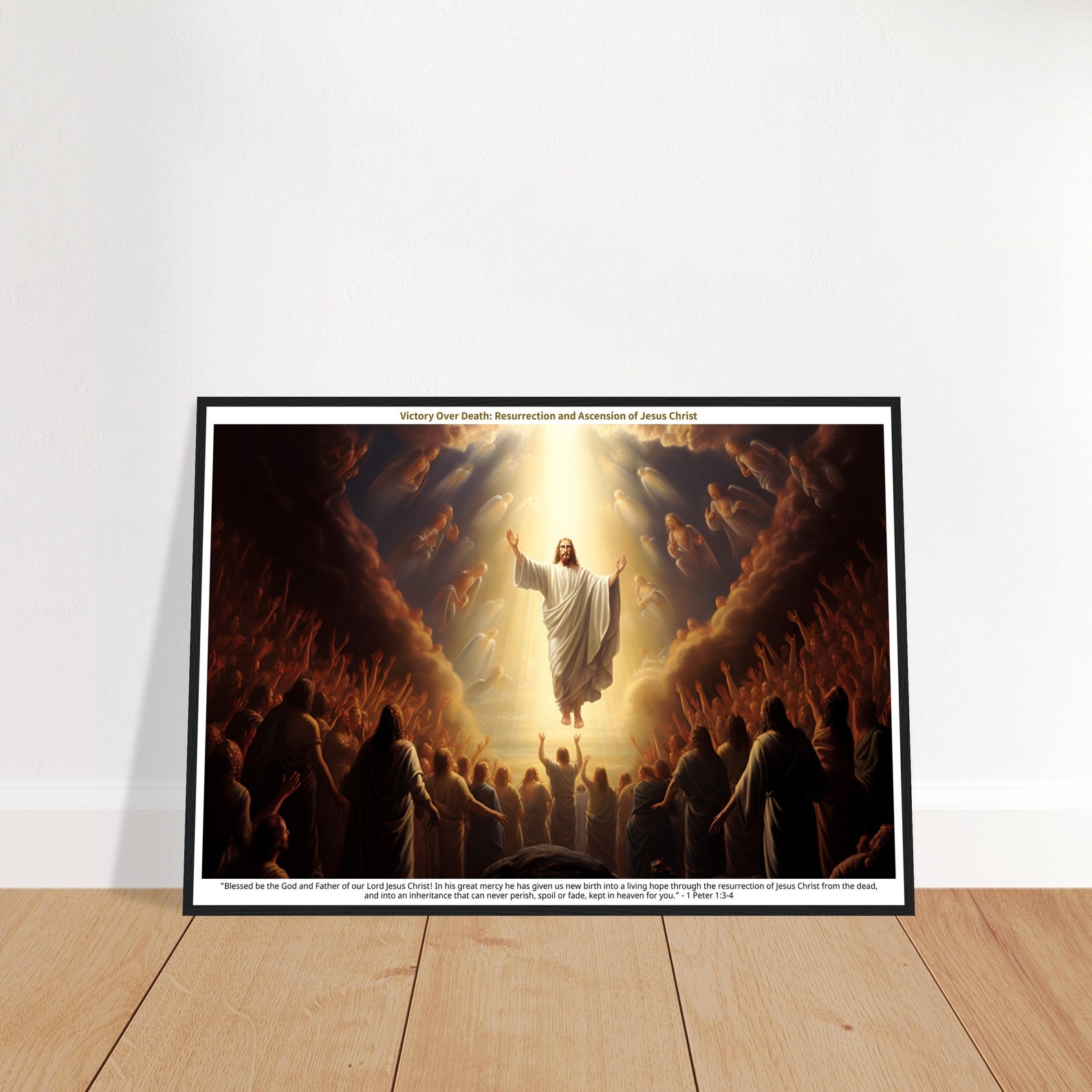 Resurrection and Ascension of Jesus Christ Museum-grade Framed Wall Art ...