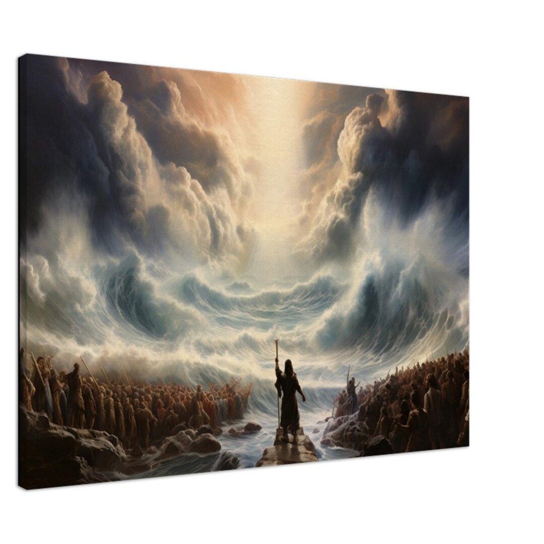 Moses and the Red Sea - Museum-grade Canvas Art - Etsy