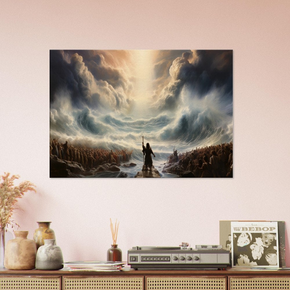 Moses and the Red Sea - Museum-grade Canvas Art - Etsy