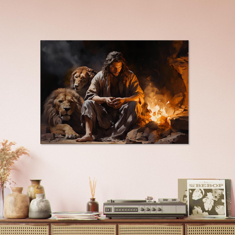 Daniel in the Lions' Den - Museum-grade Canvas Art - Etsy