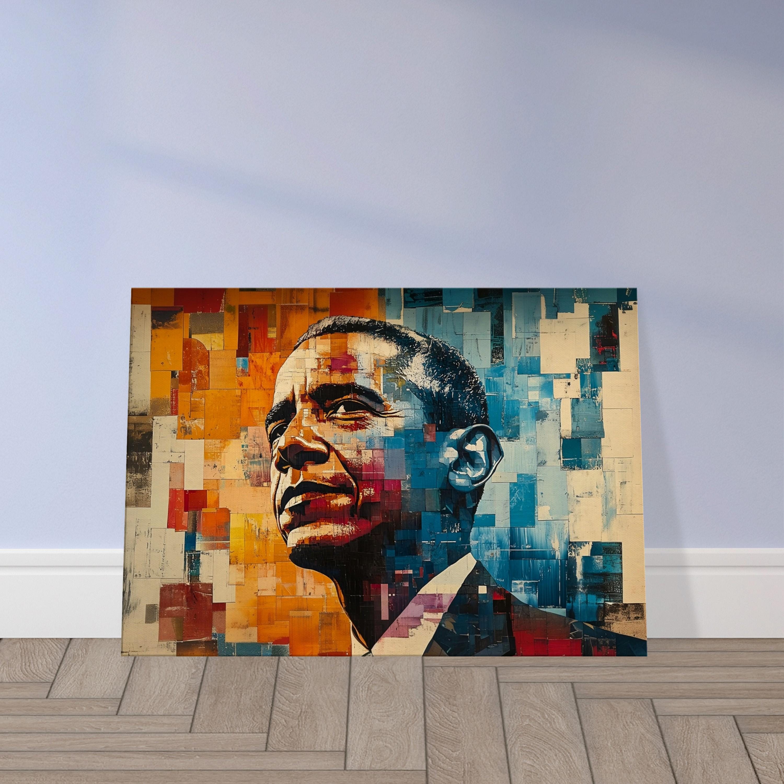 Barack Obama Pop Art - Bold Presidential Museum-grade Canvas ...