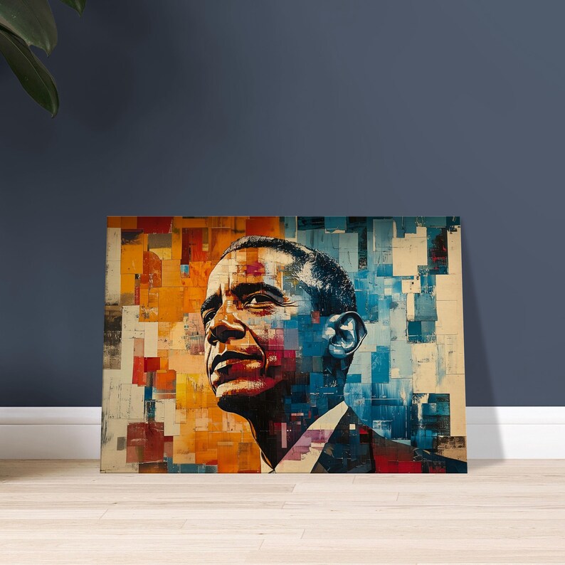 Barack Obama Pop Art - Bold Presidential Museum-grade Canvas ...