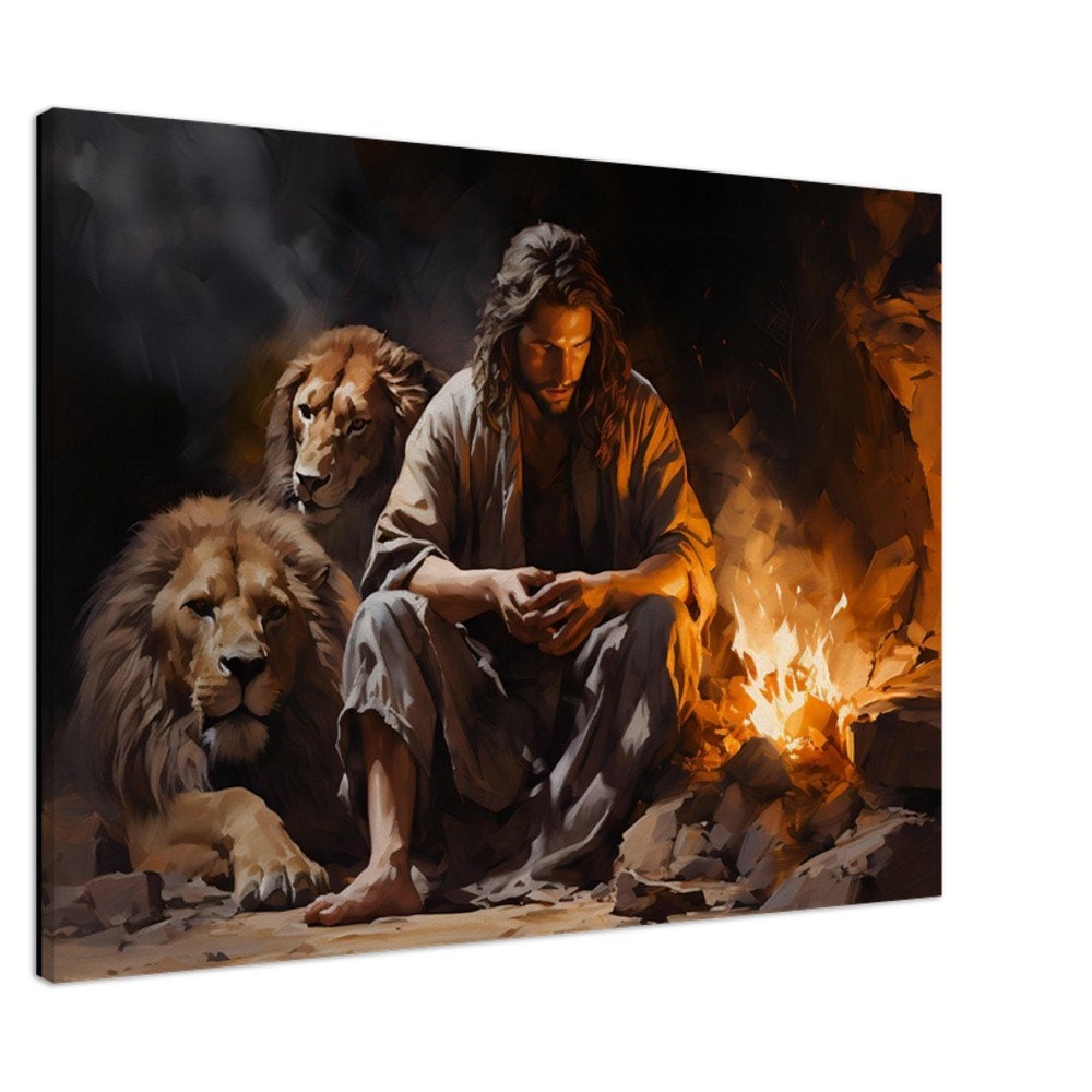 Daniel in the Lions' Den - Museum-grade Canvas Art - Etsy