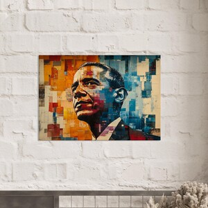 Barack Obama Pop Art - Bold Presidential Museum-grade Canvas ...