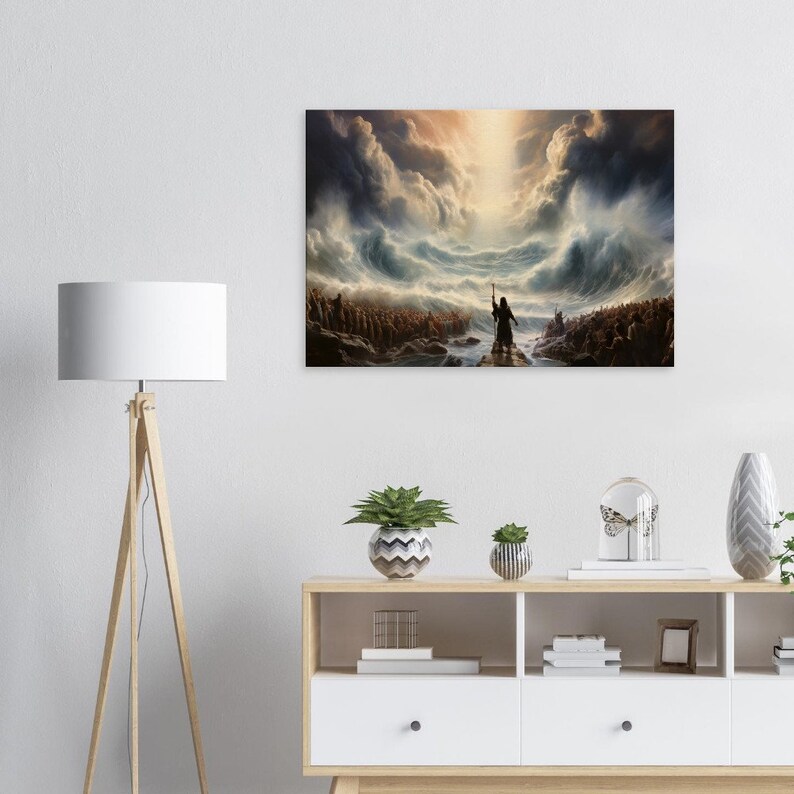 Moses and the Red Sea - Museum-grade Canvas Art - Etsy
