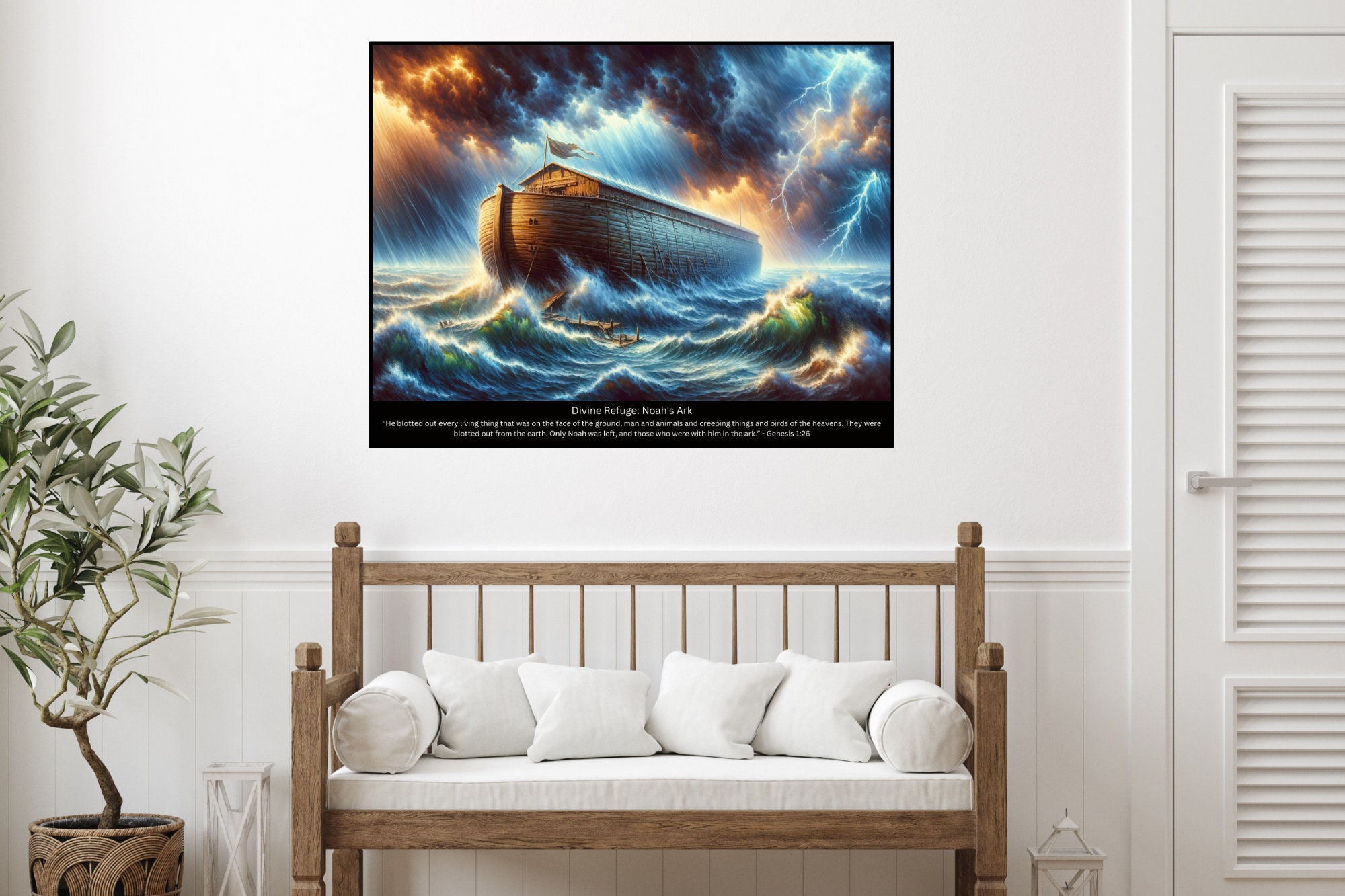 Divine Refuge - Noah's Ark - Museum-grade Art Bundle - 3 PNG Files ...