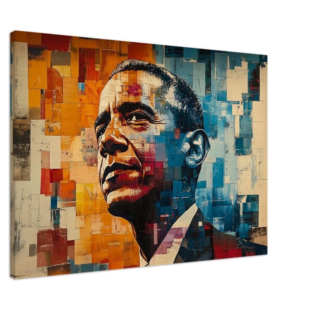 Barack Obama Pop Art - Bold Presidential Museum-grade Canvas ...