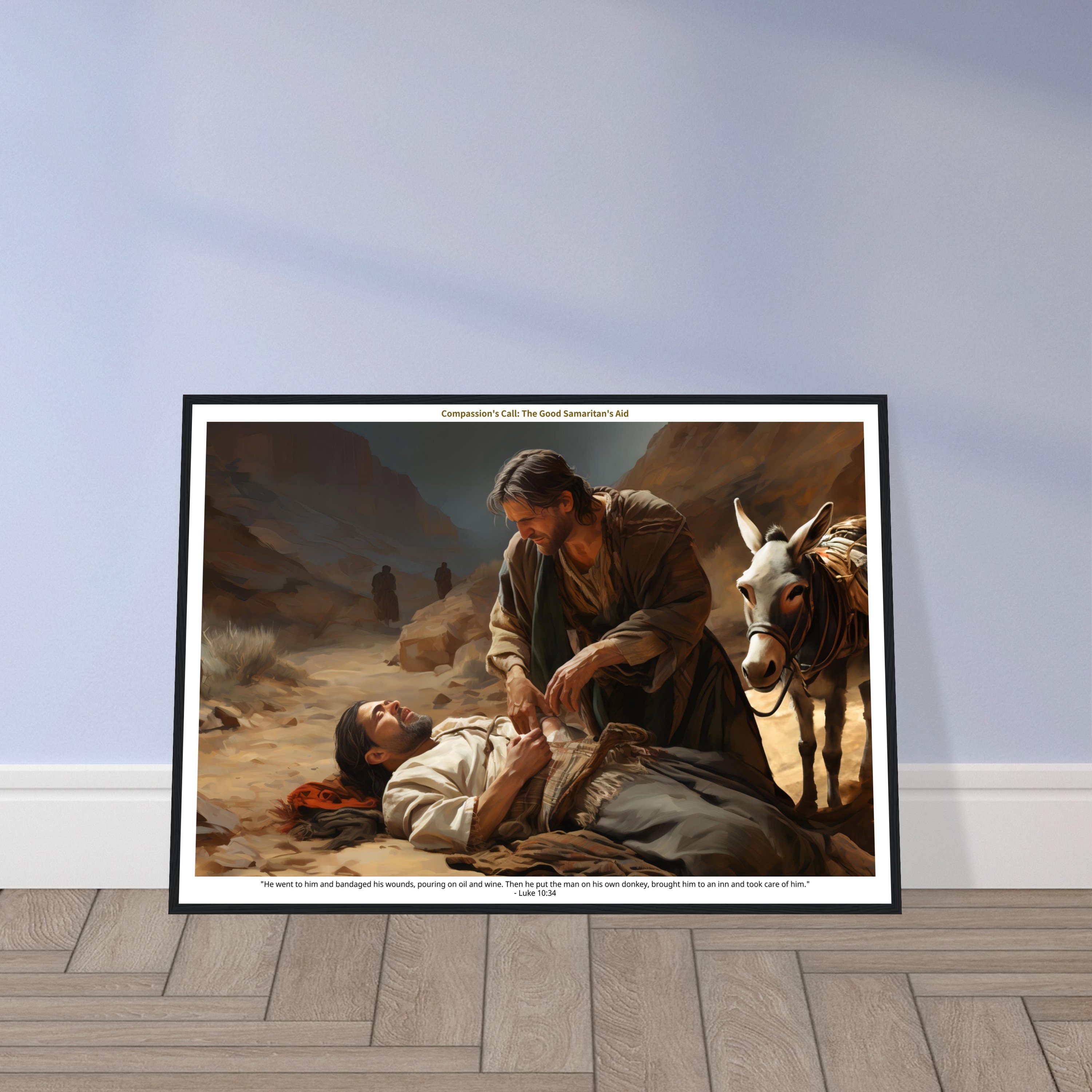 Good Samaritan Museum-grade Framed Wall Art, With Inspiring Thought ...