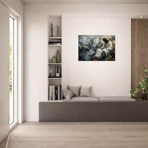 Jesus in Deep Reflection - Museum Grade Christian Canvas Art ...