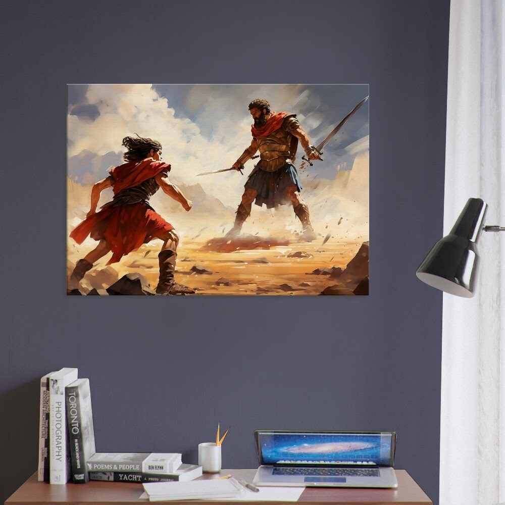 David and Goliath - Museum-grade Canvas Art - Etsy