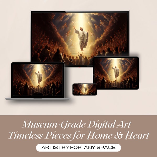 Resurrection and Ascension of Jesus Christ Museum-grade Framed Wall Art ...