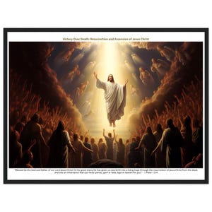 Resurrection and Ascension of Jesus Christ Museum-grade Framed Wall Art ...