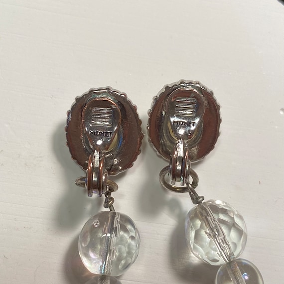 Vintage Signed Monet Yellow Crystal Pave clear Rhines… - Gem