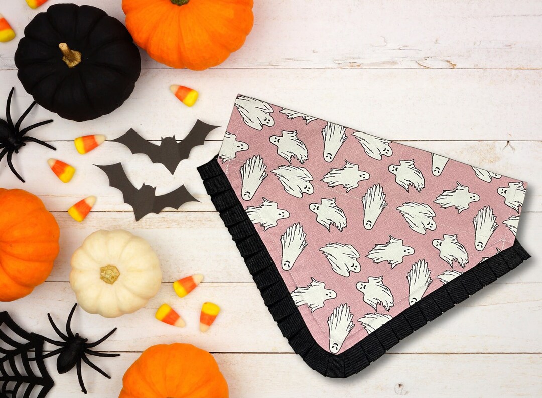 Bubbly BOO Ghost Over the Collar Bandana glows in the Dark - Etsy