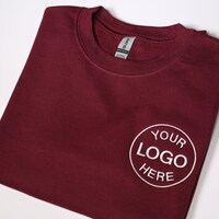 Personalized Logo Embroidered Sweatshirt, Custom Business Logo ...