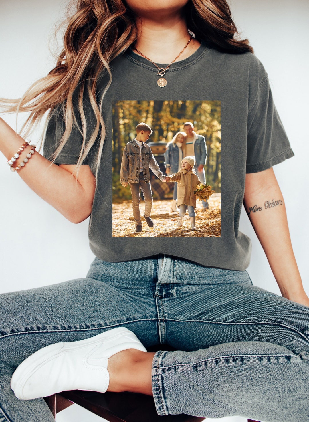 Custom Photo Shirts, Personalized Family Photo Comfort Colors® T-shirt ...