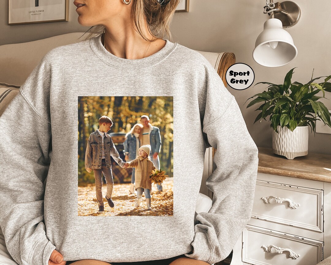 Custom Photo Sweatshirt, Personalized Girlfriend Boyfriend Hoodie ...
