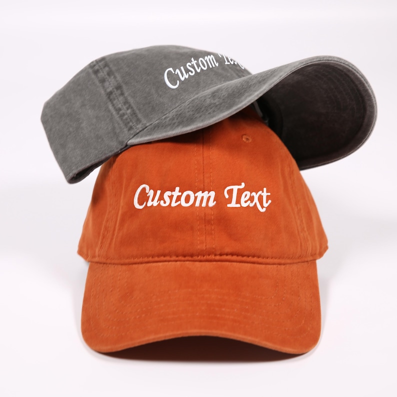 Custom Embroidered Hat With Personalized Text, Your Text Here, Cool ...